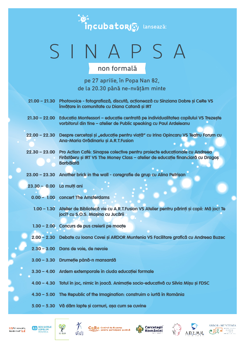 Nocturna Sinapsa non-formală - Revista Atelierul